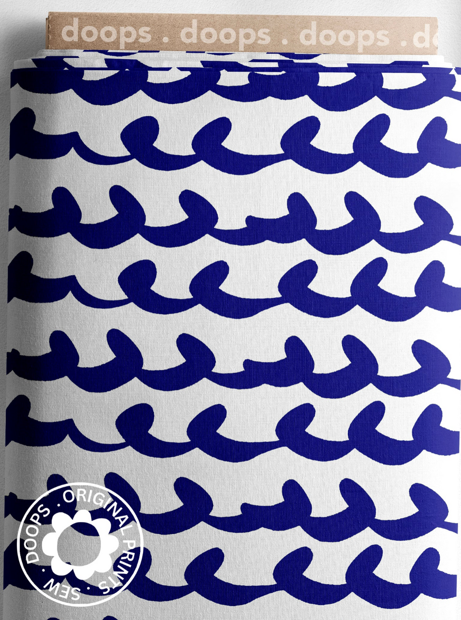 Ripples with white background jersey (CUT PIECE 1.2M) Large Scale – doopsdesigns