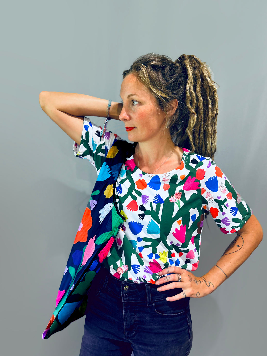 Mor Mor's New Garden cotton sateen (cut piece 50cm) small scale