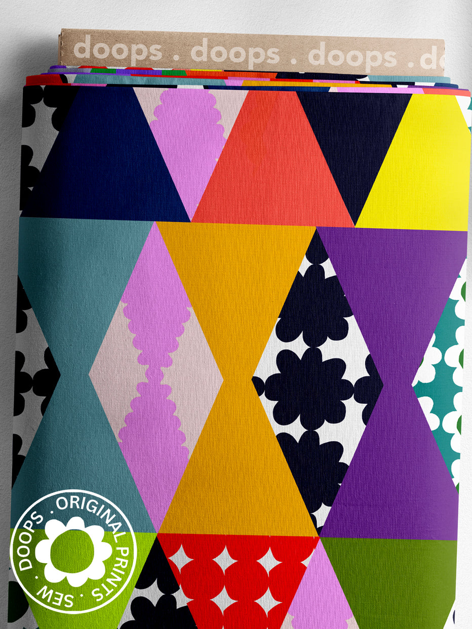 Rhombus Doops cotton sateen (CUT PIECE 3M) – doopsdesigns