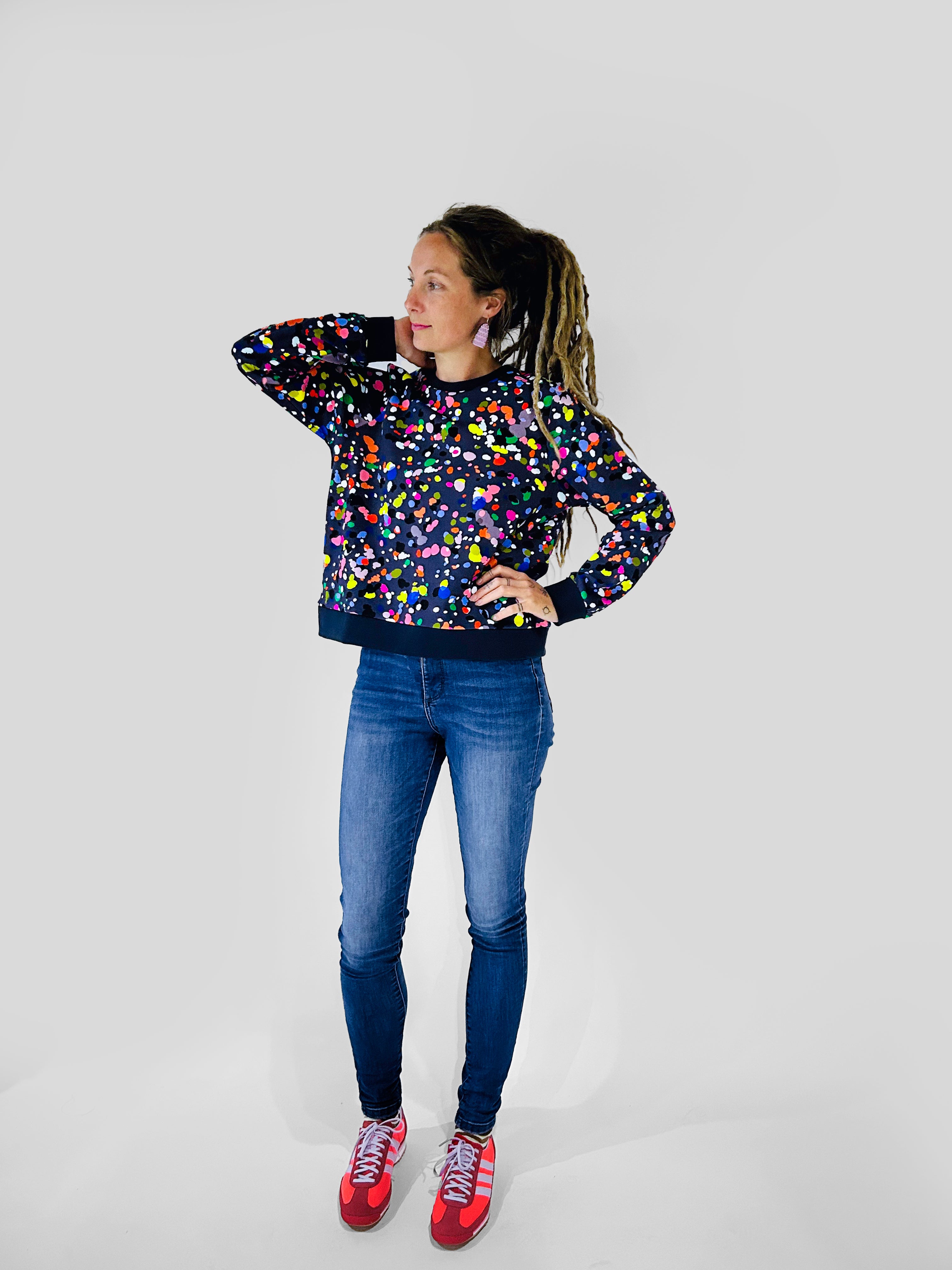 Dark Splat Splot Sweater – doopsdesigns