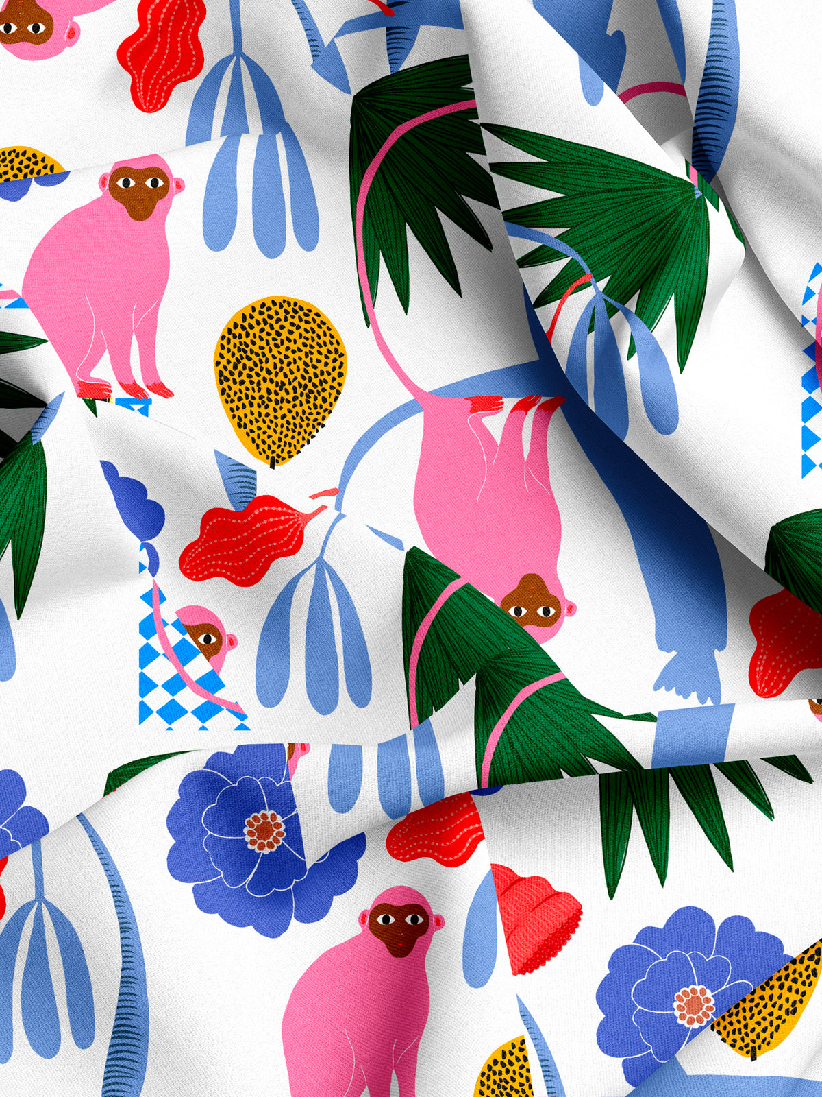 Dreamy Monkey (white) – doopsdesigns