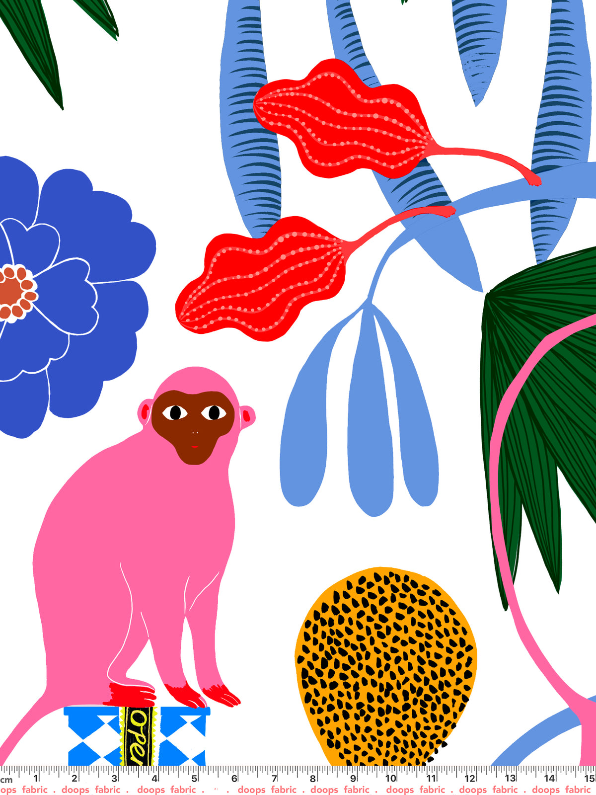 Dreamy Monkey (white) – doopsdesigns