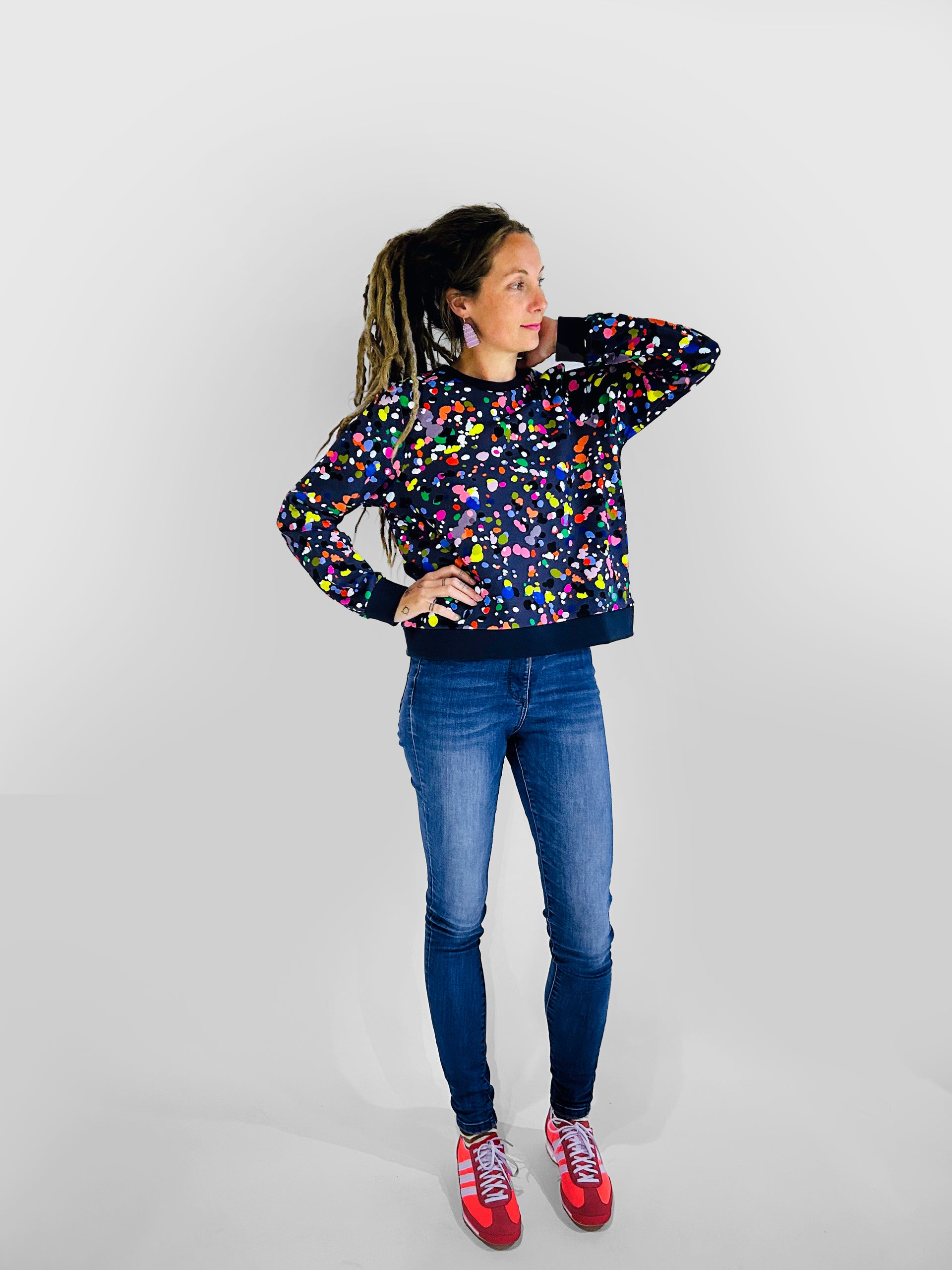 Dark Splat Splot Sweater – doopsdesigns