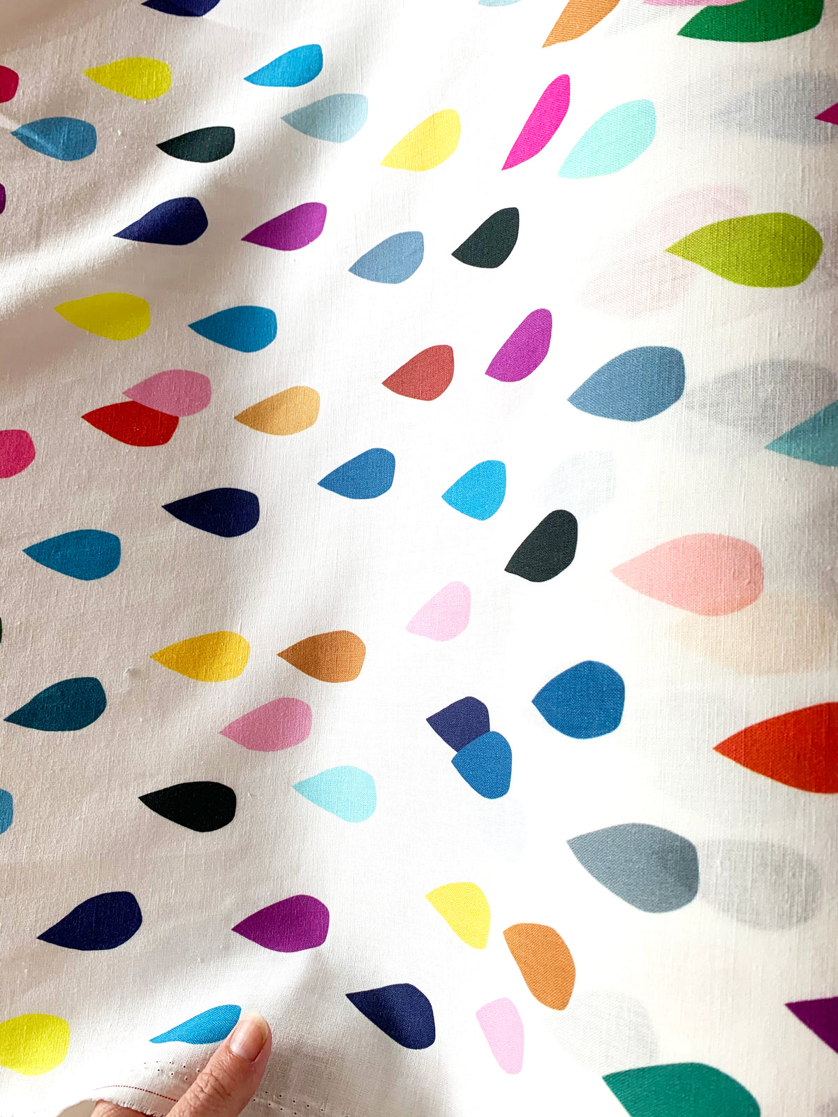 Bright Drops linen cotton – doopsdesigns