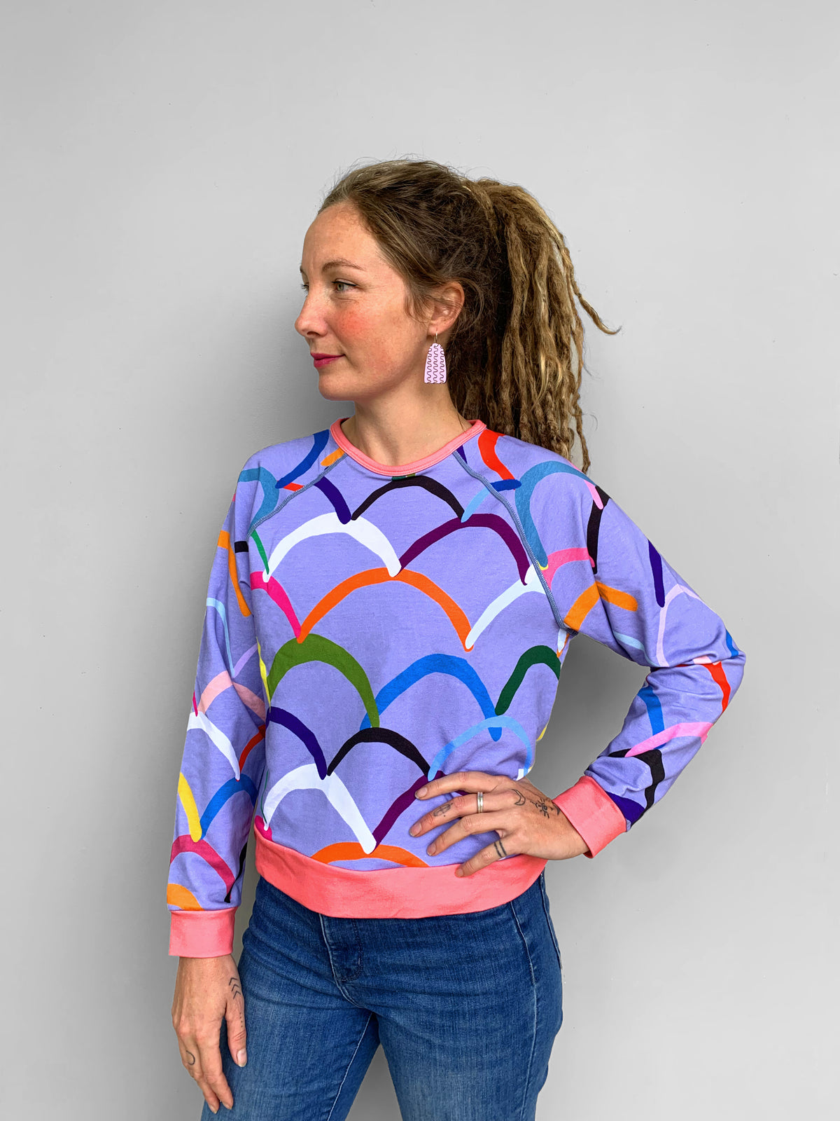 LAST ONE Coloured Hills Jumper – doopsdesigns