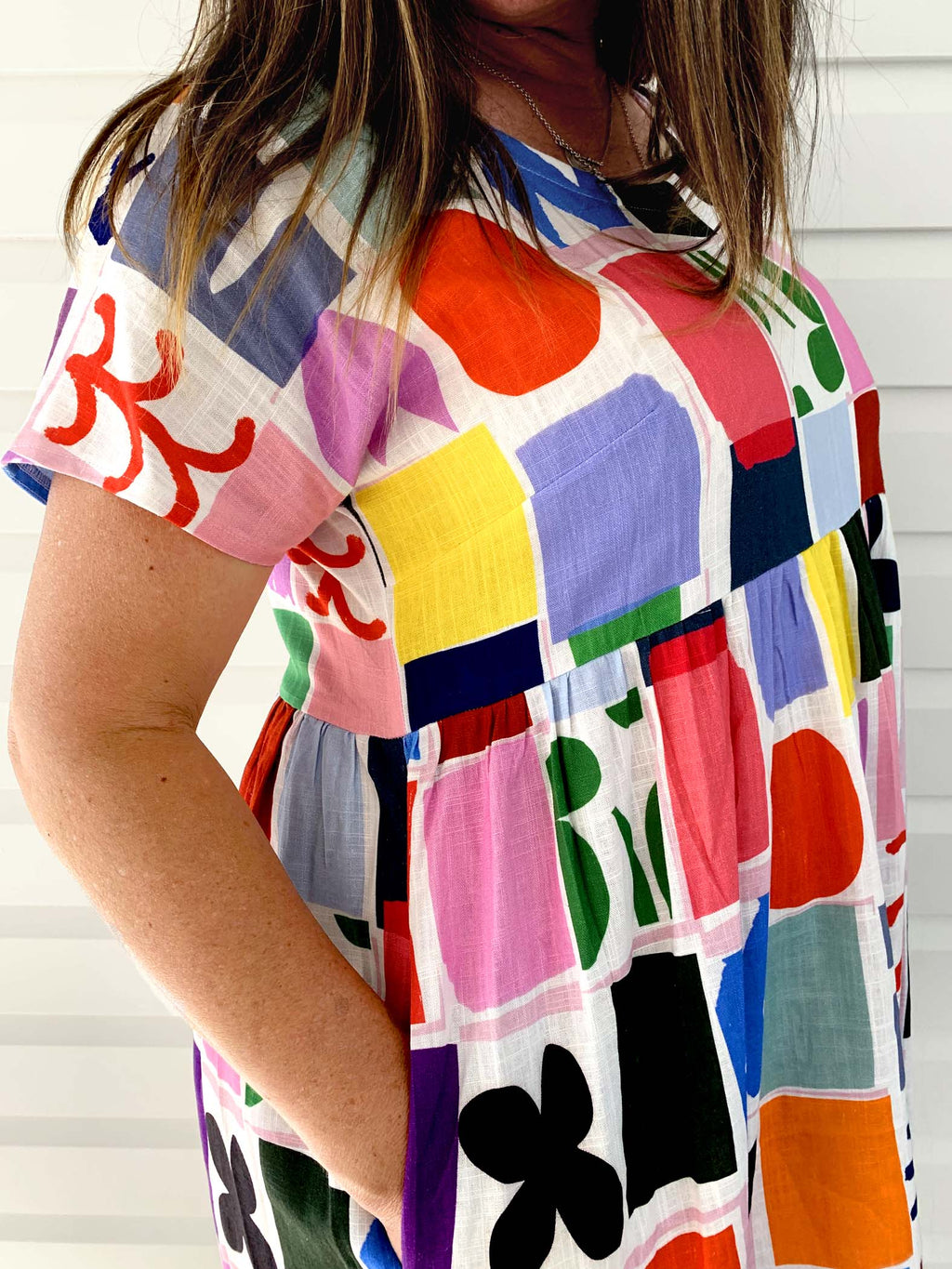 (LAST ONE) Kinship Linen Dress White – doopsdesigns