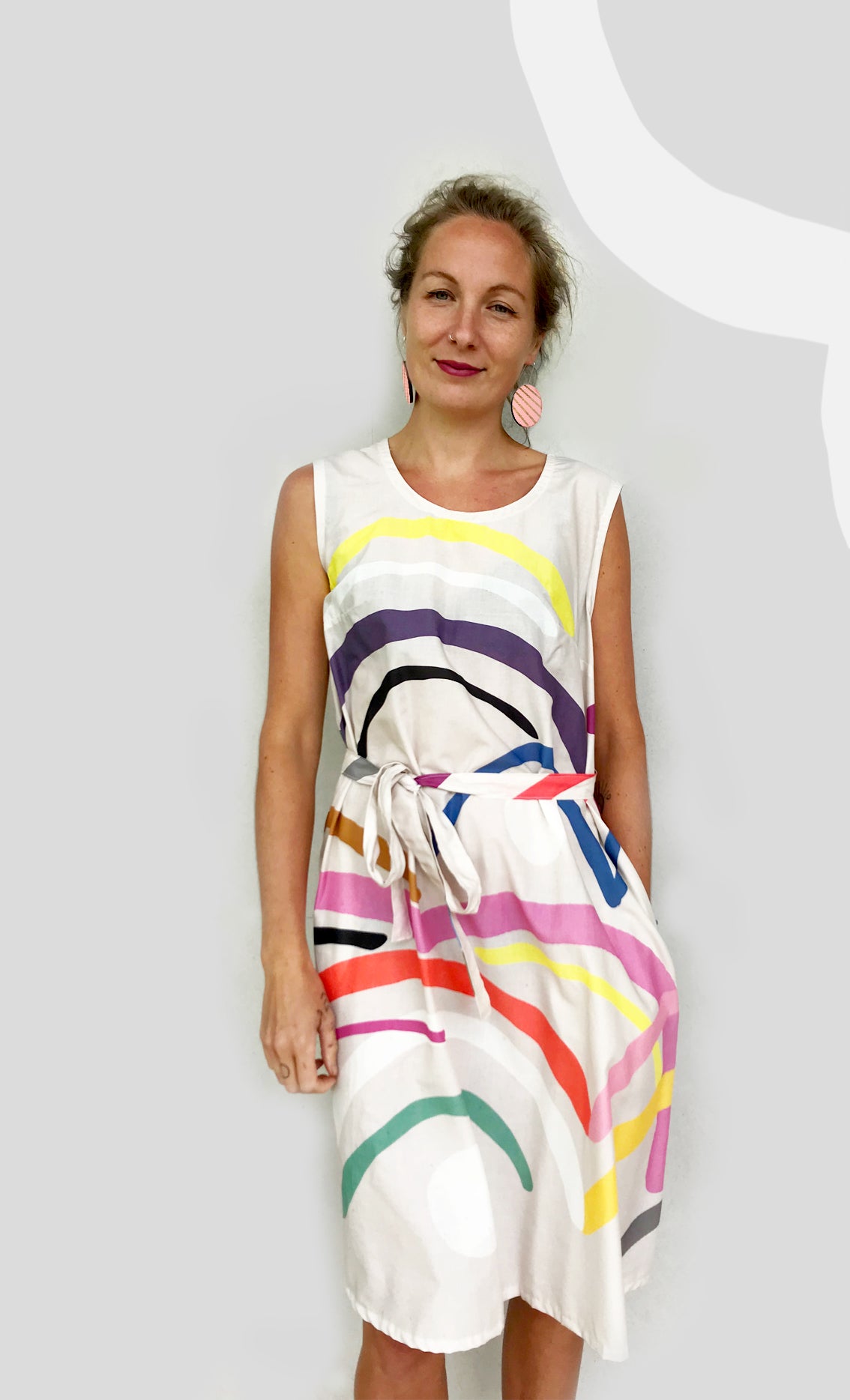 Doops Loops 100% organic cotton dress with tie – doopsdesigns